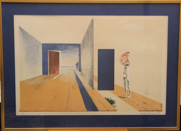 SUNE RUDNERT. Color lithograph, numbered 198/200, signed, dated -77 ...