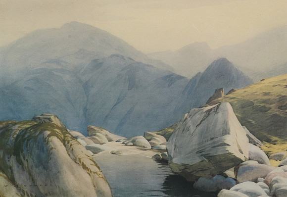 WILLIAM HEATON COOPER (BRITISH, 1903-1995). EN LANGDALE BECK. Konst ...