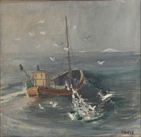 GUSTAF ADOLF FAHLE. 1906-1989. Oil on canvas, signed. Art - Paintings ...