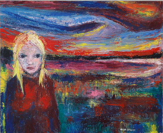 AXEL ERIKSSON. Olja på pannå, signerad. Konst - Måleri - Auctionet