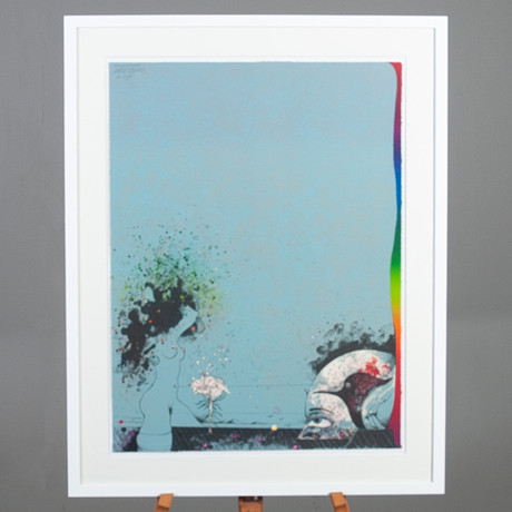 ARDY STRÜWER. Litografi Women, signerad epreuve dártiste, 1978. Konst ...