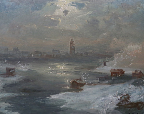 RAGNAR SWAHN. Olja på pannå, signerad. Konst - Måleri - Auctionet