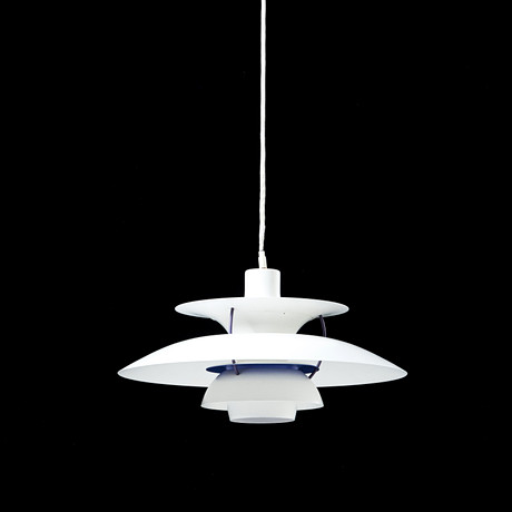 POUL HENNINGSEN. "PH-5", ceiling fixture, Louis Poulsen, sheet metal ...