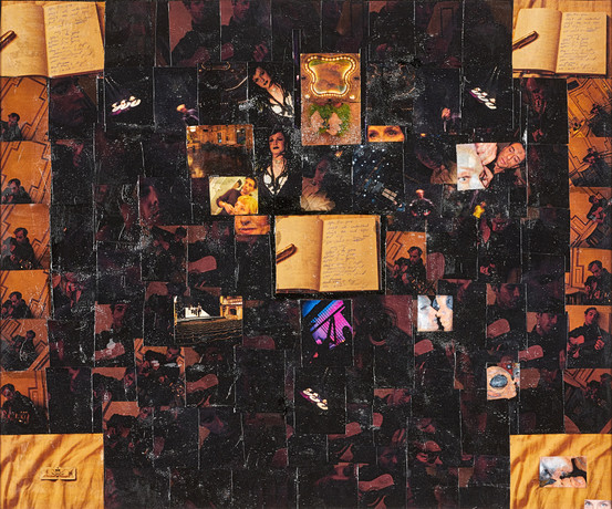 REGINA LUND (born 1967), "Safety", signed verso Regina Lund, collage ...