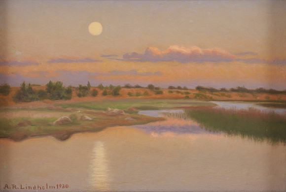 AXEL REINHOLD LINDHOLM. Oil on Board, signed, dated 1930. Art ...