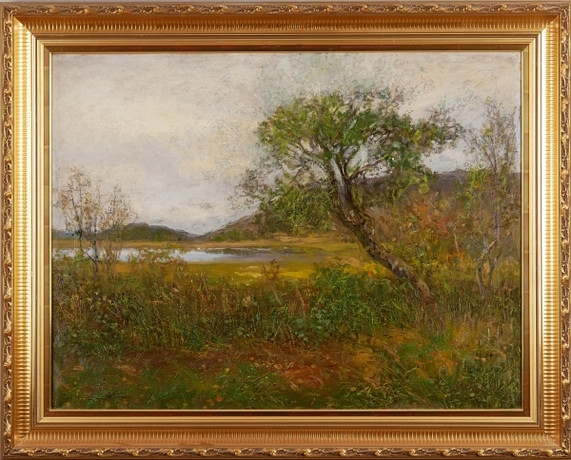 SEVERIN NILSSON. Landskap, olja på duk, signerad Severin Nilsson. Konst ...