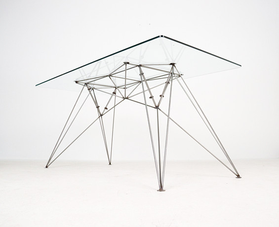 Italian glass desk/conference table 1980s. Furniture - Tables - Auctionet