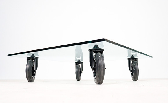 Gae Aulenti, coffee table "Tavolo Con Ruote". Furniture - Tables ...
