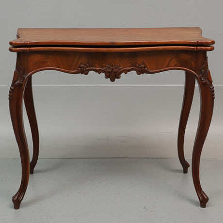 GAME TABLE, wood, rococo style. Furniture - Tables - Auctionet