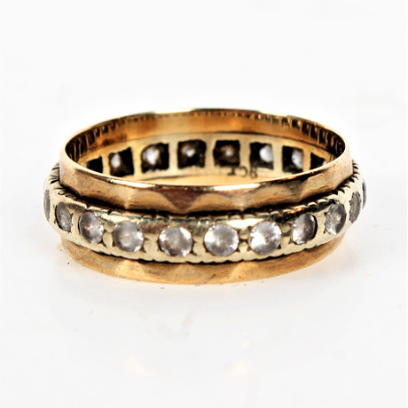 9 CARAT GOLD ETERNITY RING. Jewellery & Gemstones - Rings - Auctionet