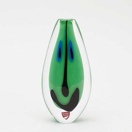 ANNE NILSSON. Vas, glas, "Smiley face", Orrefors. Glas - Bruksglas ...