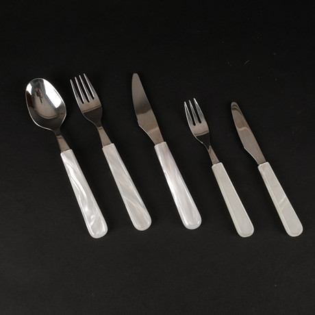 CUTLERY, "WSS Stock", handle with mother-of-pearl imitation. Second ...