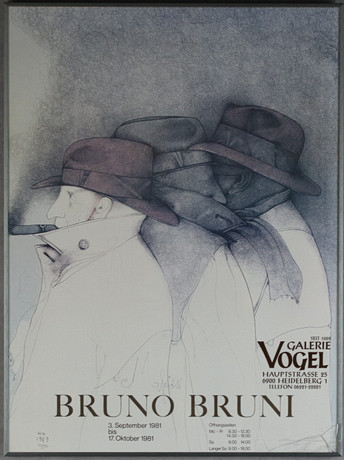 BRUNO BRUNI. Exhibition poster, Heidelberg, Germany. Art - Other ...