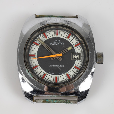 WRIST WATCH, Nelco Automatic, 1970s, steel. Clocks & Watches ...