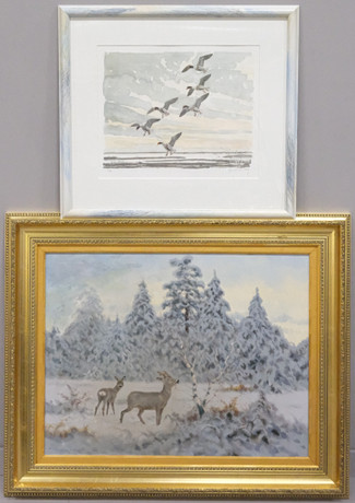 ART, TWO PARTS. Art - Paintings - Auctionet
