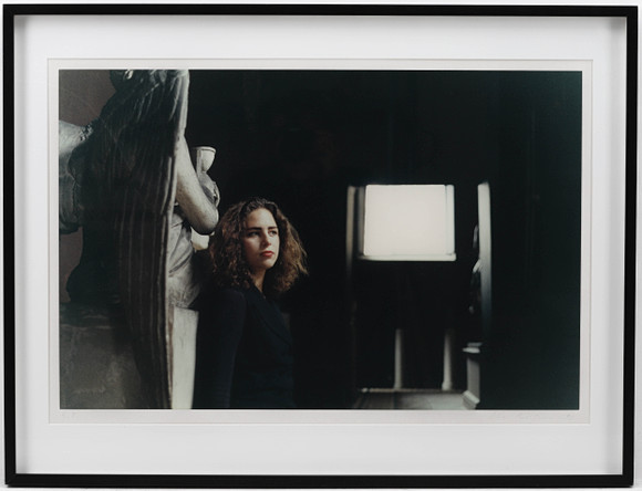 OLA BILLGREN. Woman in a museum interior (Thorvaldsens Museum ...