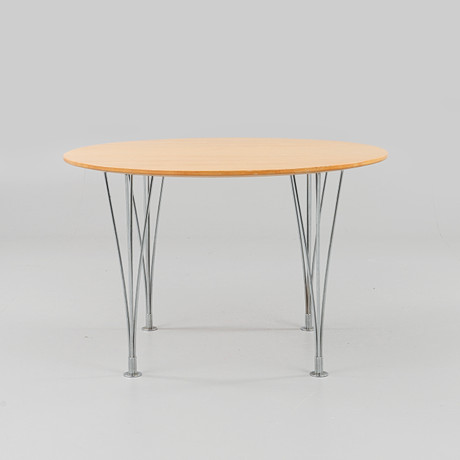 BRUNO MATHSSON & PIET HEIN. Bord, "Supercirkel", tillverkat för Fritz ...