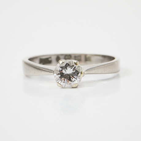 RING, 18 k rodierat vitguld, briljant ca 0,50 ct. Smycken & Ädelstenar ...