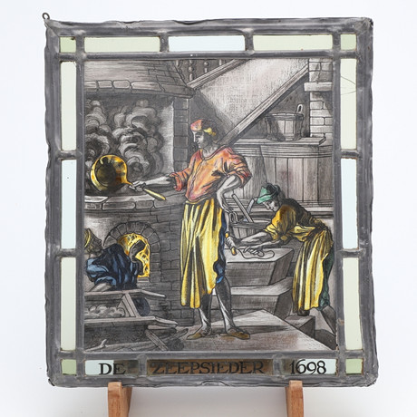 EN BLYAD GLASPANEL. Glas - Konstglas - Auctionet