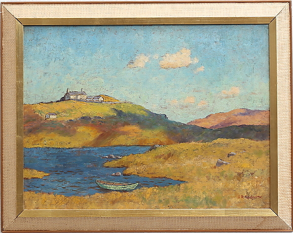 SIDNEY ROBERTSON RODGER. Landscape. Oil on canvas, signed SR Rodger ...