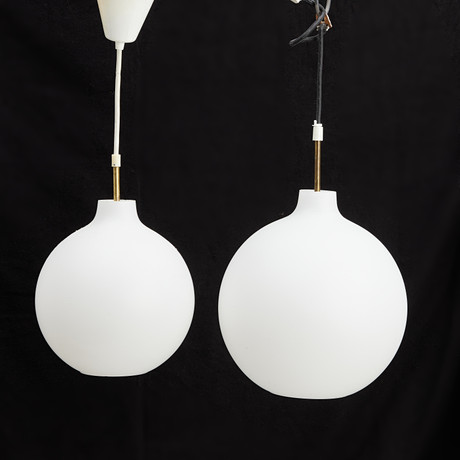 WILHELM WOHLERT. Taklampor, 2 st, 'Satellit', för Louis Poulsen ...