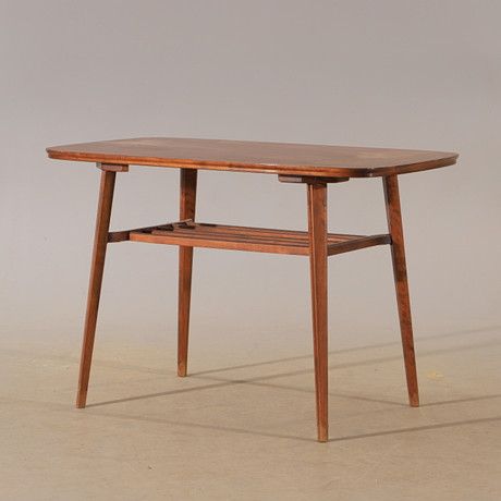 SOFFA MED HYLLA, mahogny, 1960-tal. Möbler - Bord - Auctionet