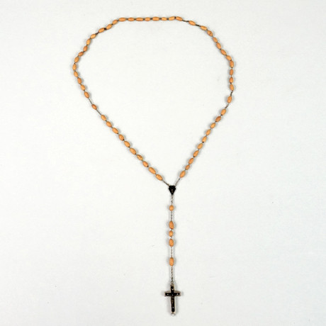 ROSARY WITH CRUCIFIX, metal/organic material, Rome, Italy, 20th century ...