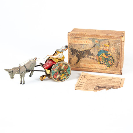 LEHMANN STUBBORN DONKEY TIN WINDUP & BOX. Toys - Toys - Auctionet