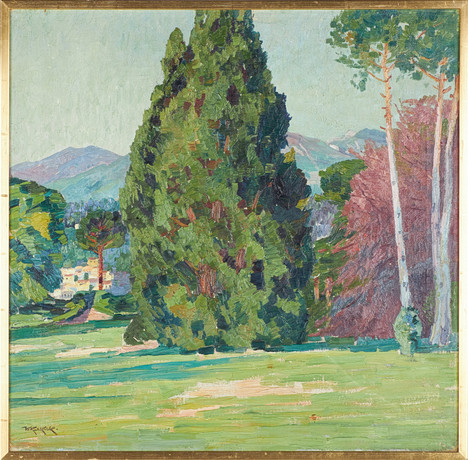 WILLY KUKUK. Landskapsmotiv, olja på duk, signerad. Konst - Måleri ...