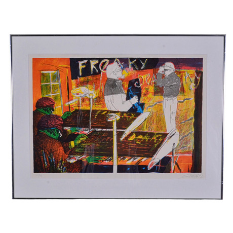 PACO SIMÓN (BARCELONA, 1954). Färglitografi. Konst - Grafik - Auctionet