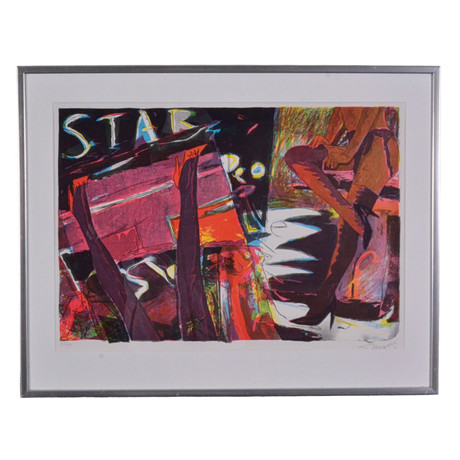 PACO SIMÓN (BARCELONA, 1954). Färglitografi. Konst - Grafik - Auctionet