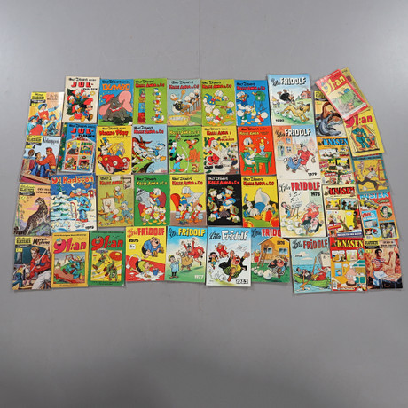 COLLECTION OF COMIC MAGAZINES, 42 pieces, including Donald Duck. Books ...