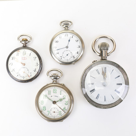 FICKUR, 4 stycken. Klockor & Ur - Fickur & Stoppur - Auctionet