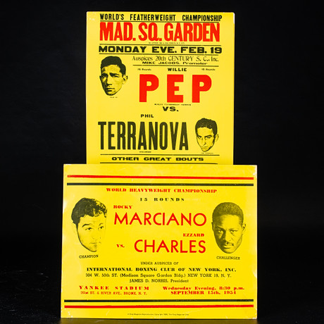 AFFISCHER / POSTERS, 8 st för boxning b.la Muhammad Ali mfl. Övrigt ...