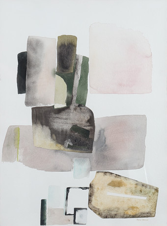 ANNA BRAND (FÖDD1957). Komposition, akvarell. Konst - Måleri - Auctionet