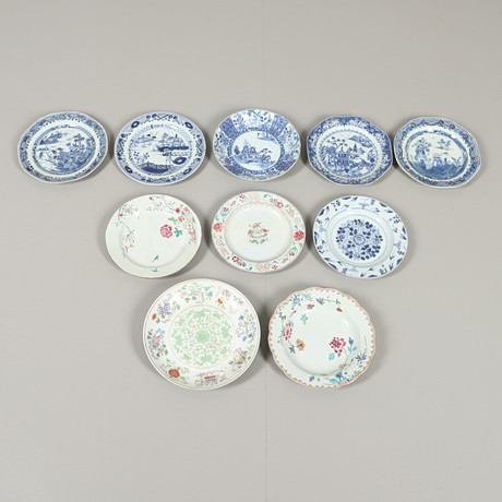 A COLLECTION OF TEN CHINESE PLATES. Ceramics & Porcelain - Oriental ...