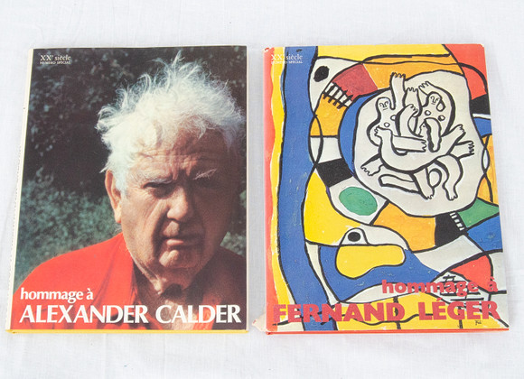ALEXANDER CALDER FERNAND LÉGER. Books with lithographs. 2 pcs. Books ...
