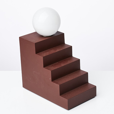 NOTCHI ARCHITECTS. Bordslampa, "Stair", för Oblure, Glas & Stål ...