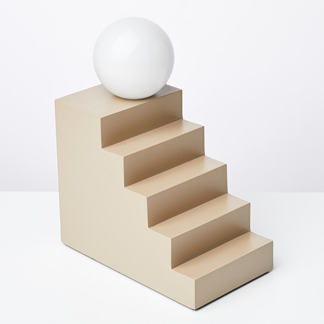 NOTCHI ARCHITECTS. Bordslampa, "Stair", för Oblure, Glas & Stål ...