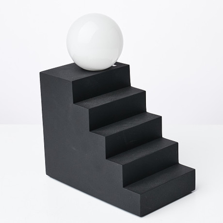 NOTCHI ARCHITECTS. Bordslampa, "Stair", för Oblure, Glas & Stål ...