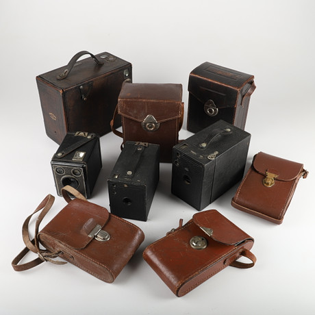 DRAWER CAMERA, ETC., 9 parts, i.a. Hasselblad's Swedish Express. Photo ...