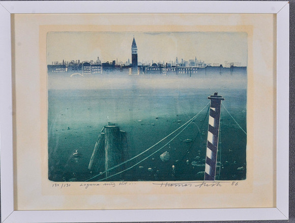 THOMAS FRISK. Color etching. Art - Engravings & Prints - Auctionet