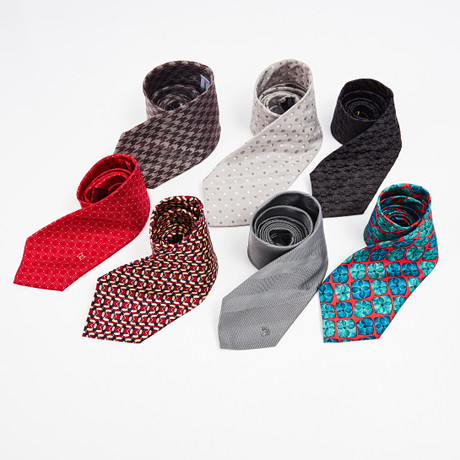 SLIPSAR, 7 st., varav 6 st i siden resp 1 med polyesterblandning, olika ...