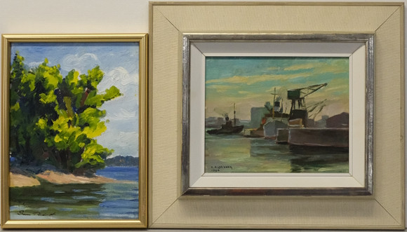 ART. TWO PARTS. Art - Paintings - Auctionet