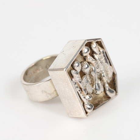 MAGNUS G:SON LIEDHOLM. Ring, sterling silver, Malmö, 1972. Jewellery ...