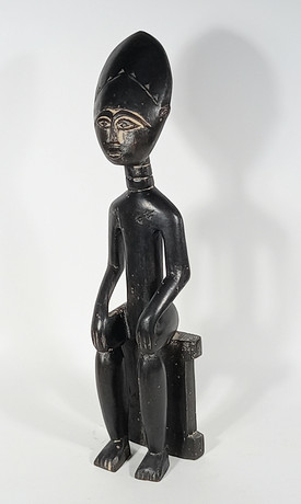 AFRICAN FIGURE. CARVED EBONY. Tribal art - Auctionet