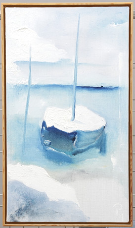 PER INGEMARSSON. "Frusen strand", olja på duk, signerad. Konst - Måleri ...