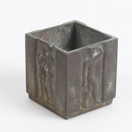 BURK i brons, GAB Brons. Silver & Metall - Övriga metallföremål - Auctionet