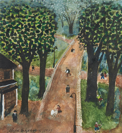 GÖSTA GUSTAVSON (Stockholm, 1931-2008), ”Tanto” - Stockholm, signerad ...