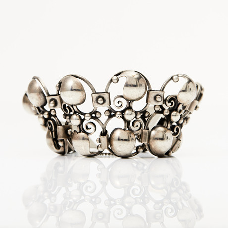 HERMANN OLE JACOBSEN, bracelet, sterling silver, Copenhagen 1940s/1950s ...